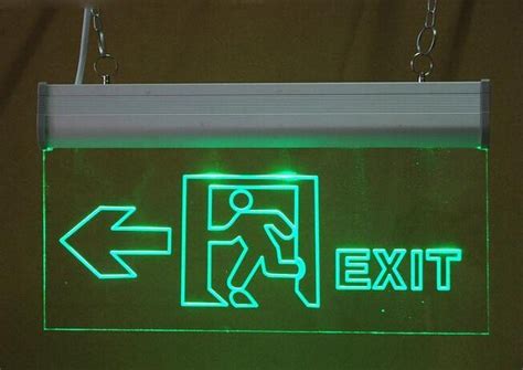 Green LED Exit Signs With Backup At Rs 800 In New Delhi ID 20868674862