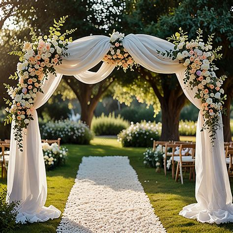 Serene Forest Wedding With Moss Ferns And White Lilies Background