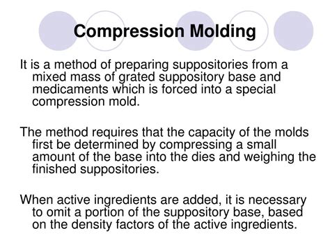 Ppt Rectal Preparations Industrial Technology Of The Suppositories Powerpoint Presentation