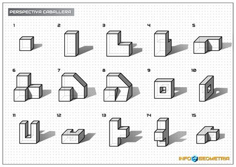 Perspectiva Caballera Las Curvas En Caballera Figuras De