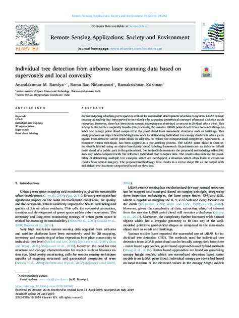 Pdf Individual Tree Detection From Airborne Laser Scanning Data Based