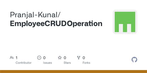 Github Pranjal Kunalemployeecrudoperation
