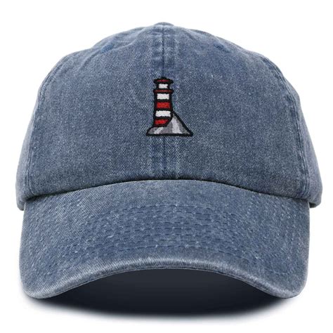 Dalix Lighthouse Embroidered Cap Cotton Baseball Hat Nautical Womens In