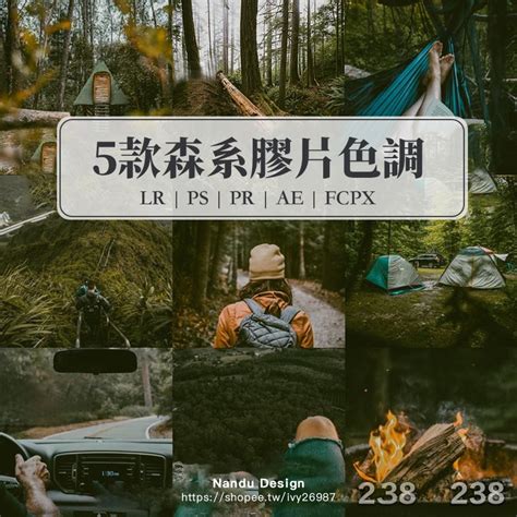濾鏡 色調 Ins旅拍森系電影膠片lr預設ps濾鏡pr達芬奇fcpx剪映vn調色lut插件 蝦皮購物