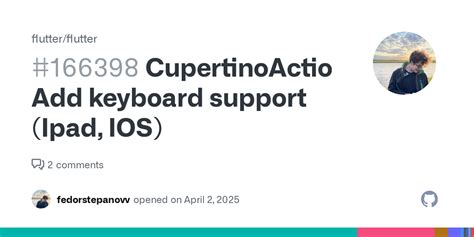 Cupertinoactionsheet Add Keyboard Support Ipad Ios · Issue 166398