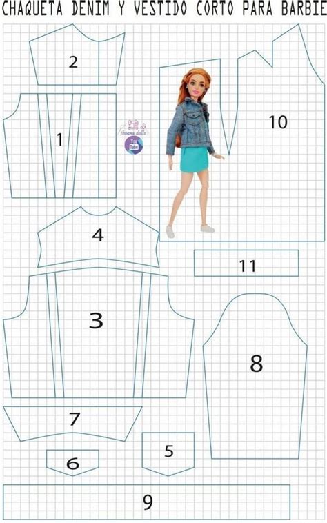 Выкройки одежды для Барби в натуральную величину Это интересно Все о куклах и игрушках Oytoy