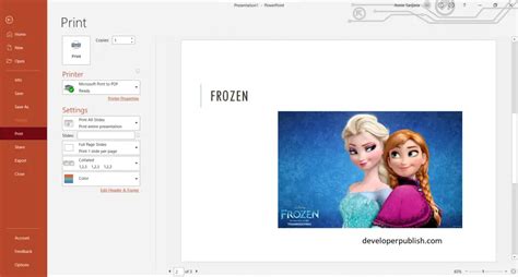 Print Out PowerPoint Slides Handouts Or Notes DeveloperPublish