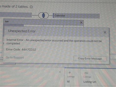 Error Code Problem Rtableau