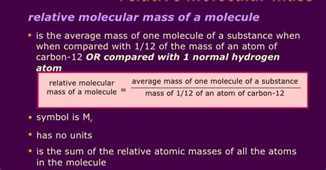 Formula Mass Definition