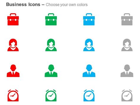 Business Services Woman Man Alarm Clock Ppt Icons Graphics PowerPoint Slide Templates Download