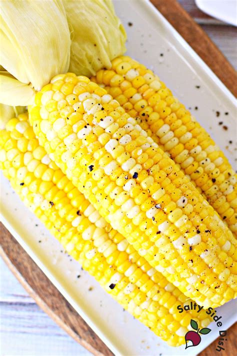 Microwave Corn On The Cob Salty Side Dish