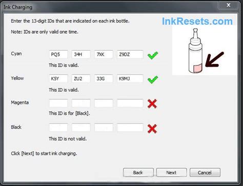Free Epson Ink Reset Id Codes For L100 L200 L800 Printers Pp 100