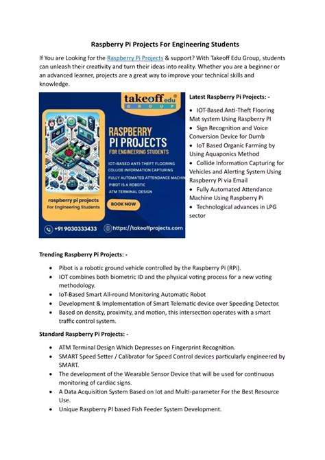 Ppt Raspberry Pi Projects For Engineering Students Powerpoint