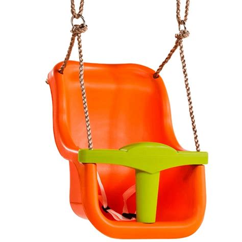 Качели подвесные 2 в 1 KBT LUXE на тросах с защитой Оранжевый – фото ...