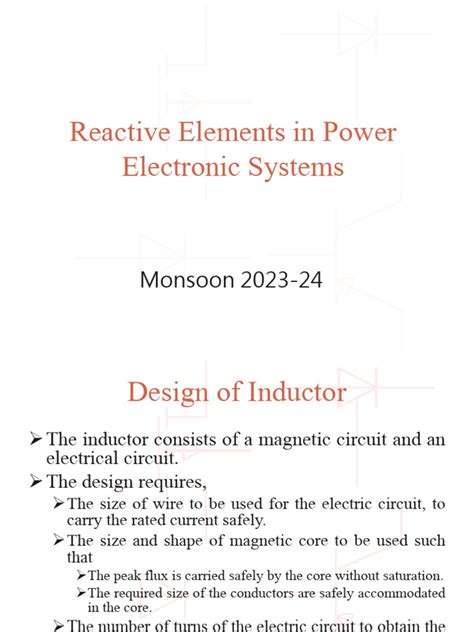 lecture 1 reactive elements pdf inductor physical quantities