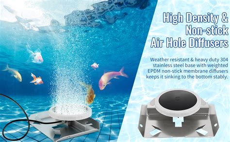 Uokrr Pond Aeration System Pond Aerator With Timer 3 4hp Oil Free Rocking Piston