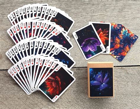 Flowers From Outer Space Playing Cards Sci Fi Alien Planet