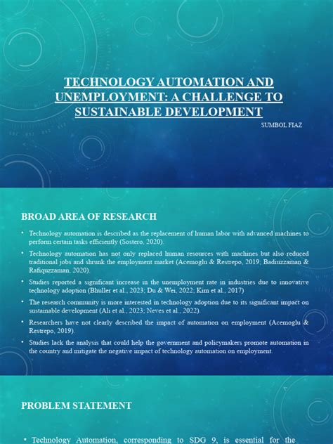 Technology Automation And Unemployment Pdf Automation Employment