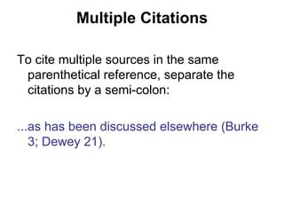 MlA Paper Format PPT