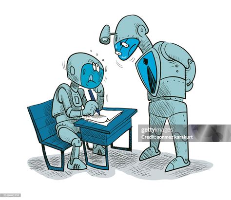 Robot An Exam High Res Vector Graphic Getty Images