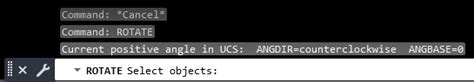Autocad Rotate Command