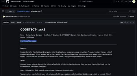 Chetan Kumar On Linkedin Ive Completed My Task Given By Codtech It