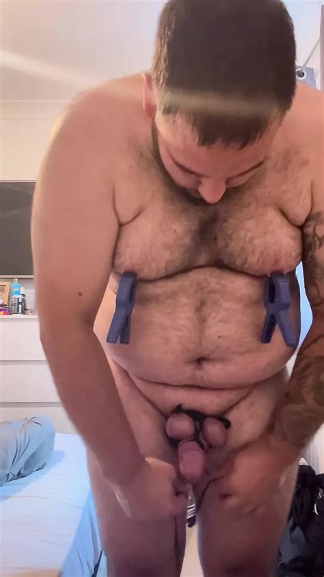 Cock And Ball Bondage Under Clothes Gay Bdsm Porn Feat Shaun Cbt