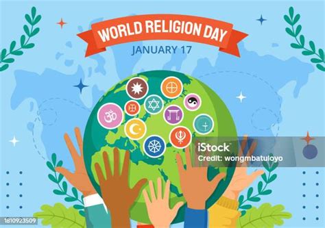 종교의 날 소셜 미디어 배경 플랫 만화 손 그린 템플릿 일러스트 0명에 대한 스톡 벡터 아트 및 기타 이미지 0명 1월 교회 Istock