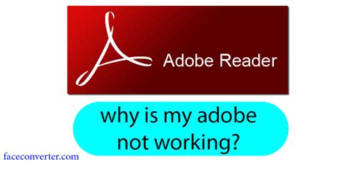 Why Is Adobe Not Working Adobe Not Working Face Converter