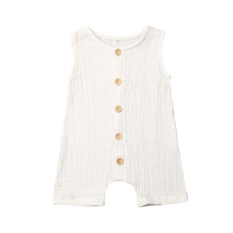 Детская летняя одежда Одежда для новорожденных мальчиков и девочек Песочник Комбинезон хлопковый