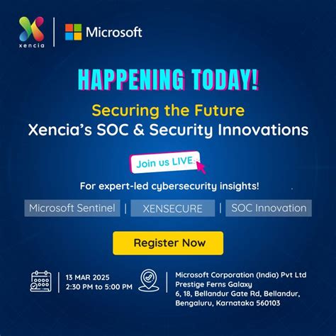 Cybersecurity Managedsecurity Microsoftsentinel Managedsoc Security… Xencia Technology