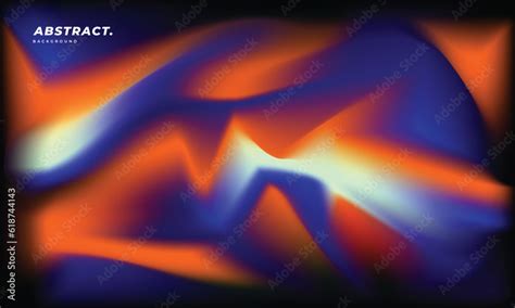 Colorful Fluid And Wavy Gradient Mesh Background Template Copy Space Dynamic Colour Gradation