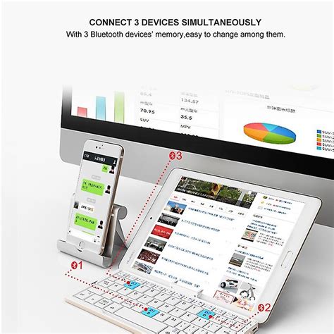 Foldable Bluetooth Keyboard Rechargeable Keyboard Mini Folding Wireless Keyboard Aluminum Keypad
