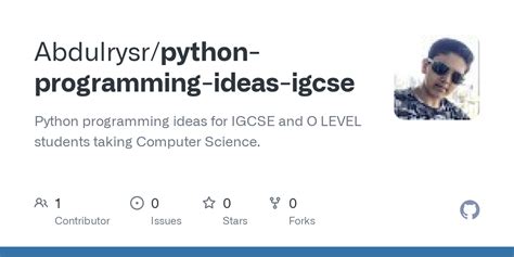 Github Abdulrysrpython Programming Ideas Igcse Python Programming