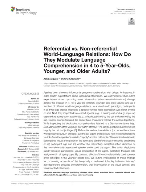 pdf referential vs non referential world language relations how do they modulate language