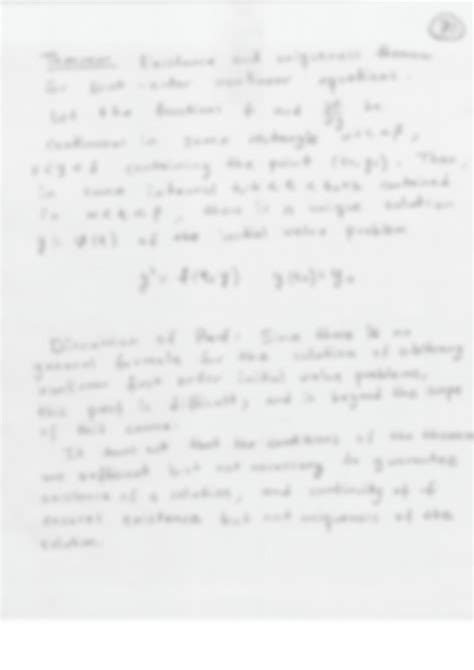 Solution Ode Lec 8 Existence Theorem For First For First Order Linear
