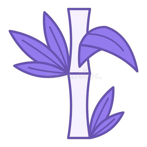 Colored Bamboo Icon Stock Vector Illustration Of Branch 365630378