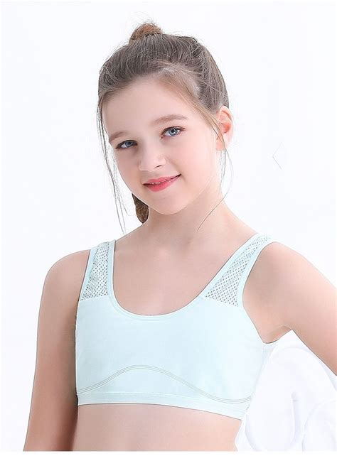 Бюстгальтер для подростков спортивный жилет из хлопка для девочек учащихся начальной и средней