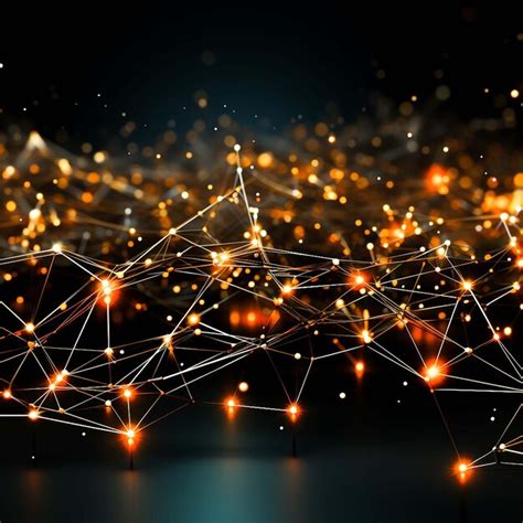 Premium Ai Image Gradient Network Connection Background Generate Ai