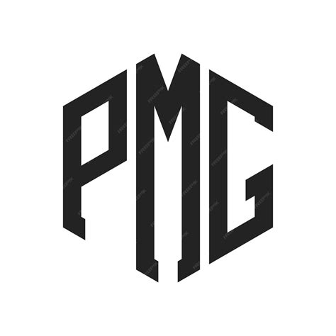 Premium Vector Pmg Logo Design Initial Letter Pmg Monogram Logo Using Hexagon Shape