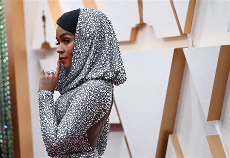 Janelle Monae Silver Cape Ralph Lauren Dress At Oscars 2020 Popsugar