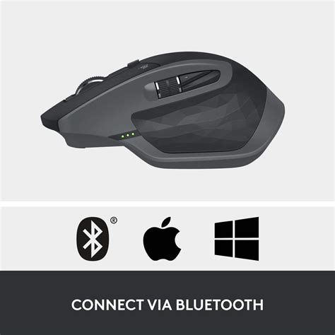Logitech MX Master S Bluetooth Wireless Laser Mouse With Hyper Fast Scrolling Wireless Graphite