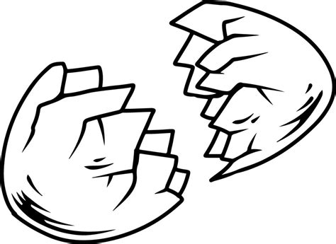 Broken Egg Shell Illustration 67124720 Vector Art At Vecteezy