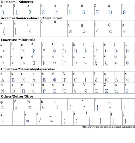Euclid Symbol Download Free Font Maisfontes