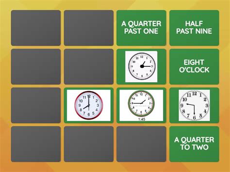 Matching Times Matching Pairs