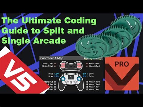How To Code Split And Single Arcade Drive Control Vex Pro V YouTube