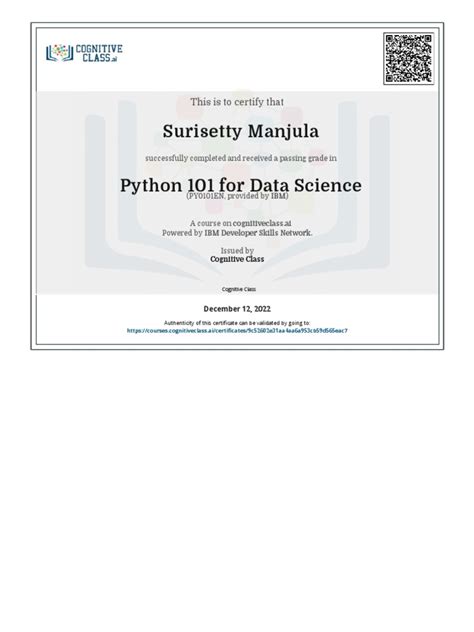 Python Certificate Pdf