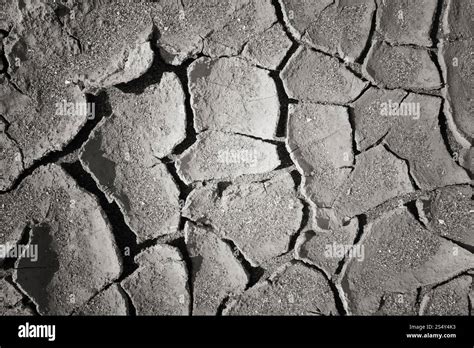 Dry Mud Land Background Texture Global Warming Concept Dry Mud Land