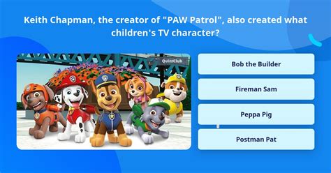 Keith Chapman The Creator Of Paw Trivia Answers Quizzclub
