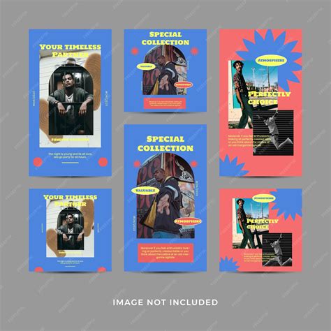 디지털 마케팅을 위한 레트로 스타일의 편집 가능한 게시물 템플릿 소셜 미디어 프리미엄 벡터